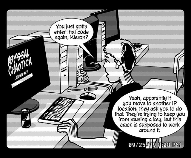 Agreeable Comics presents COPY PROTECTION by Kevin Church and Paul Horn